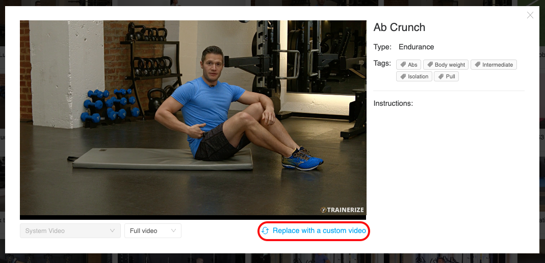 How to Replace System Exercise Videos – ABC Trainerize Help Center