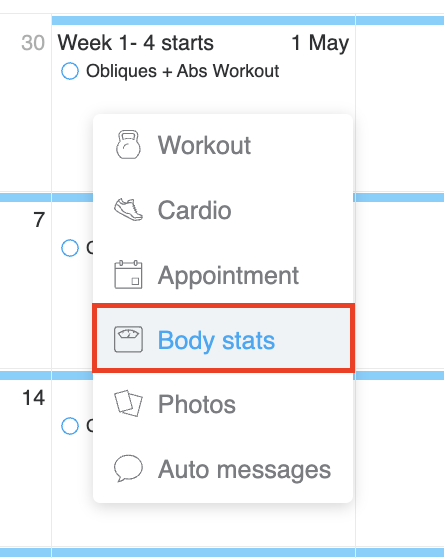 Entering Body Stats – ABC Trainerize Help Center