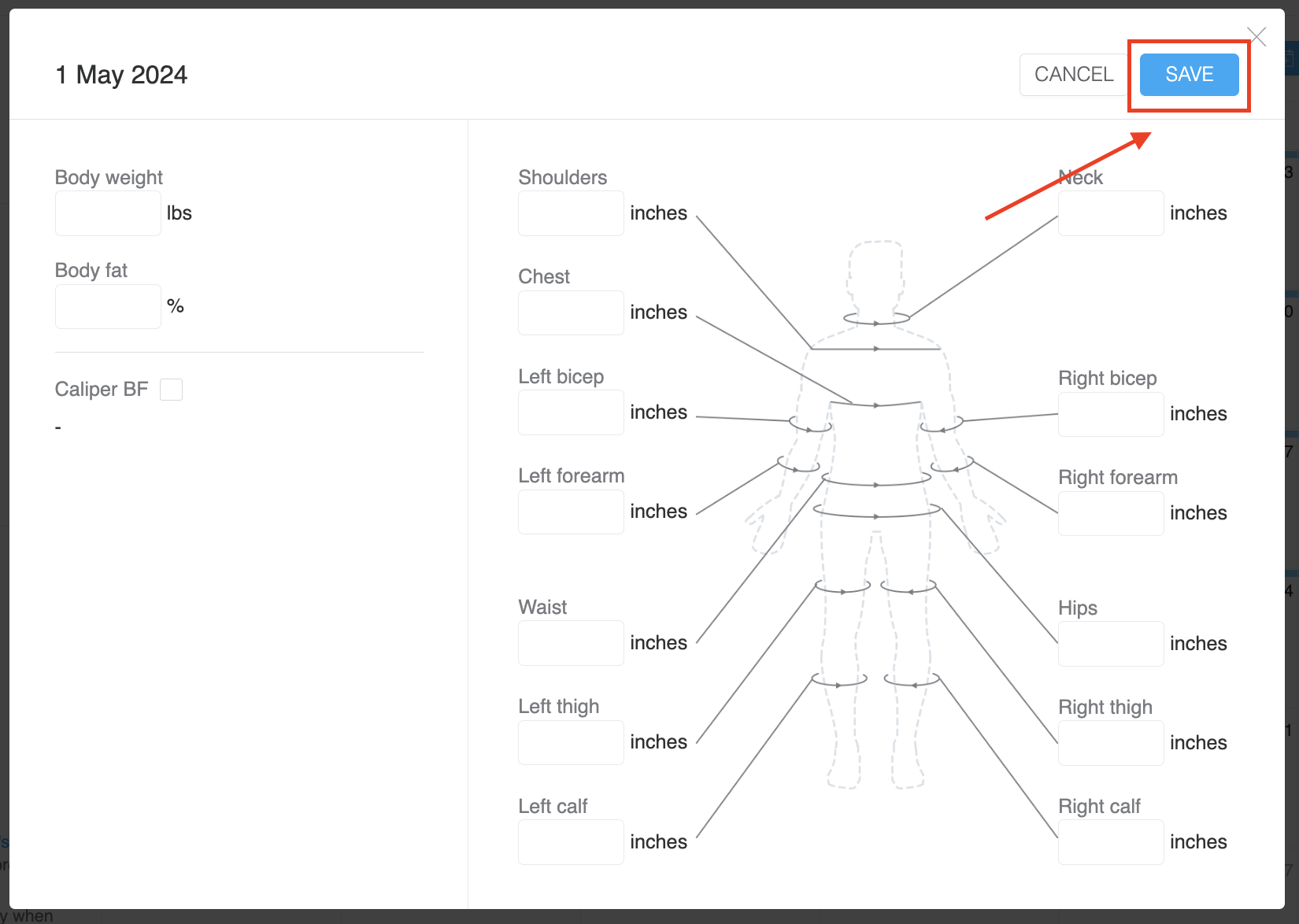 Entering Body Stats – ABC Trainerize Help Center